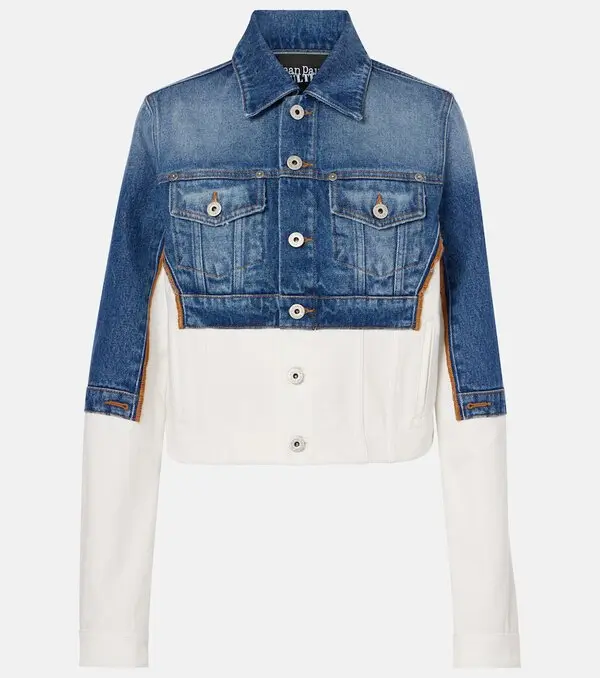 JEAN PAUL GAULTIER Petit Grand Paneled Denim Jacket - Blue