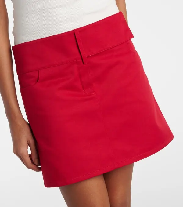 COURREGES Courrèges Belted Miniskirt - Red