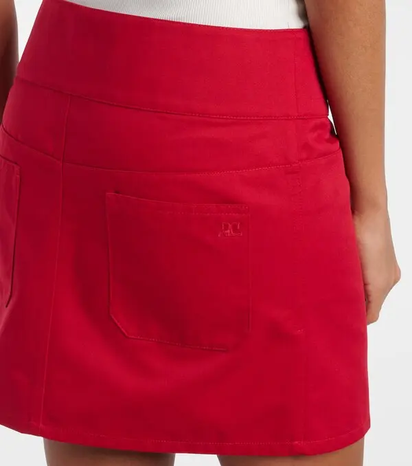 COURREGES Courrèges Belted Miniskirt - Red