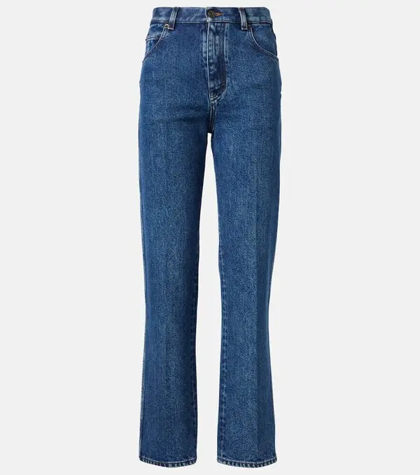 Loro Piana Brooke Mid-rise Cropped Jeans - Blue