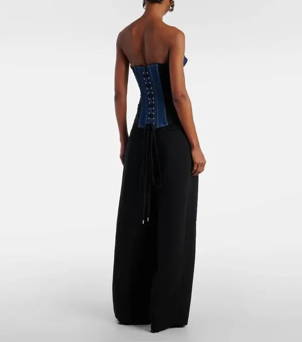 JEAN PAUL GAULTIER Paneled Denim Corset
