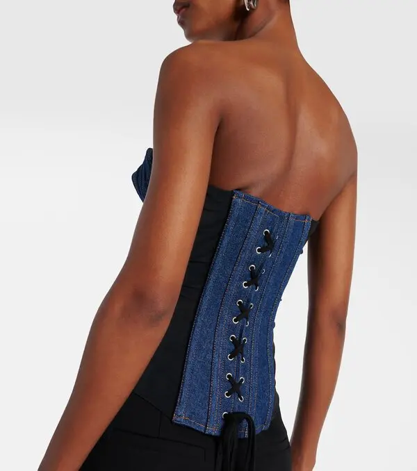 JEAN PAUL GAULTIER Paneled Denim Corset