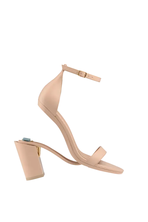 PASHION FOOTWEAR The Pashionista 4" Convertible Block Heel Sandals - Sand Leather