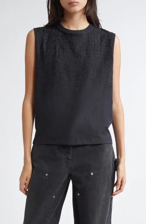 GOLDEN GOOSE Journey Embellished Cotton Tank