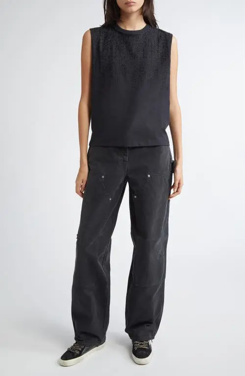 GOLDEN GOOSE Journey Embellished Cotton Tank