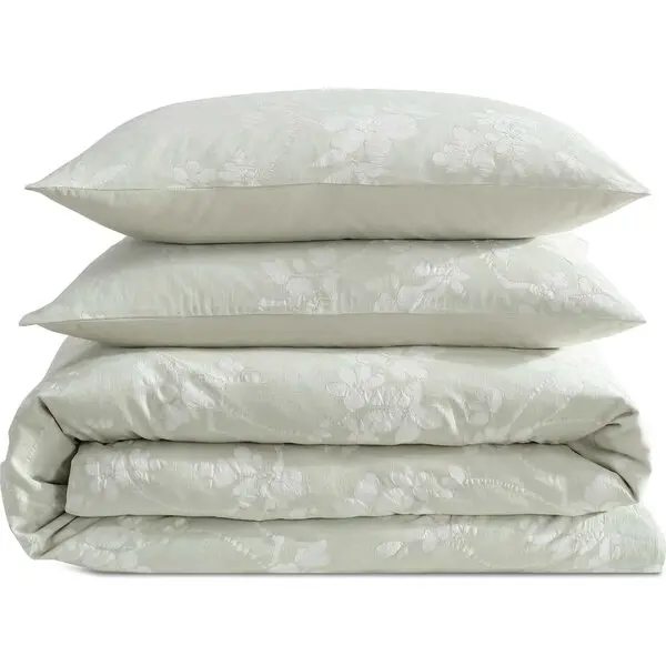 Calvin Klein Spring Branches Duvet Cover & Sham Set - Pearl Grey