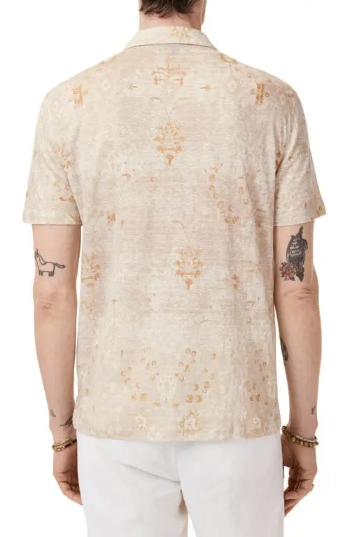 John Varvatos Espino Organic Linen Knit Camp Shirt