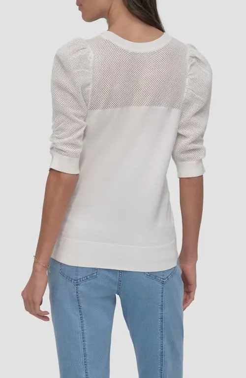 Dkny Puff Sleeve Sweater - Ivory