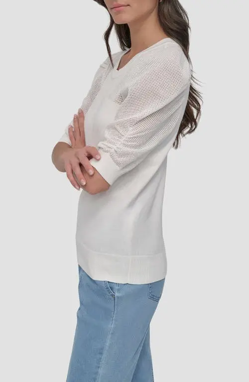 Dkny Puff Sleeve Sweater - Ivory
