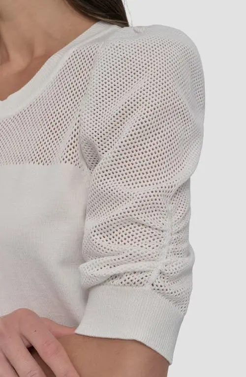 Dkny Puff Sleeve Sweater - Ivory