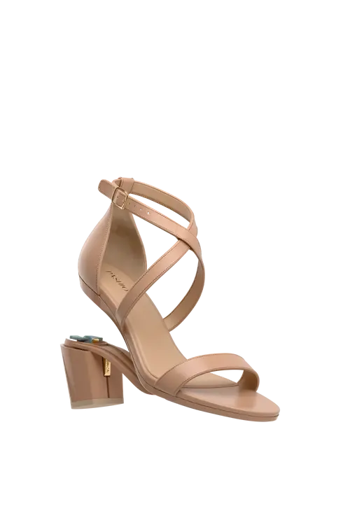PASHION FOOTWEAR The Sandal 3" Block Convertible Heel