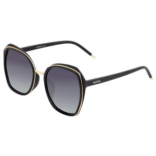 BERTHA WATCHES Jade Polarized Sunglasses - Black/black