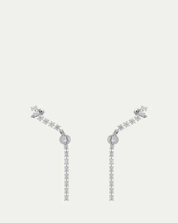 SAVOLINNA Scala Diamond Climber Earrings - Wg