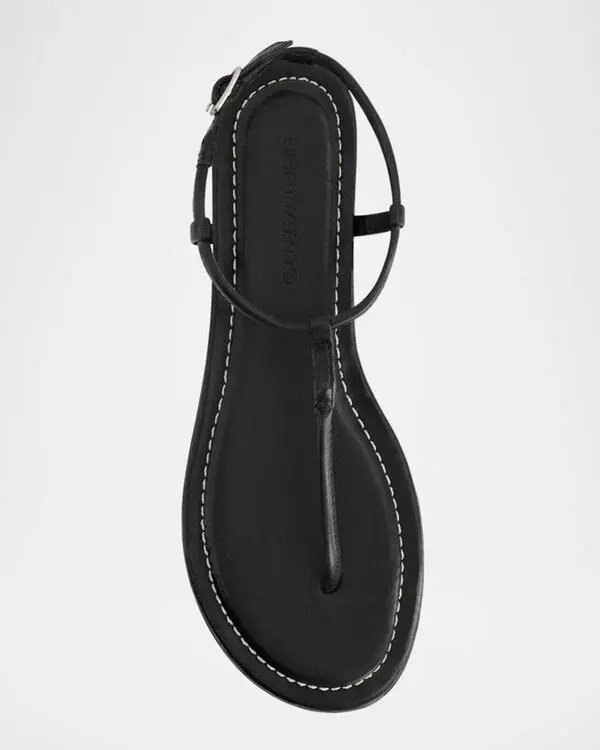 Bernardo Hercu Leather Sandals - Black