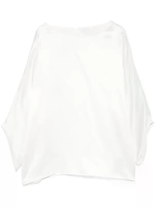 Eleventy Silk Top - White