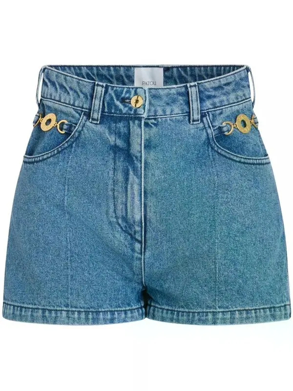 Patou Denim Mini Shorts