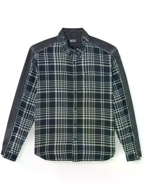 DIESEL® X Timberland Checked Shirt - Blue