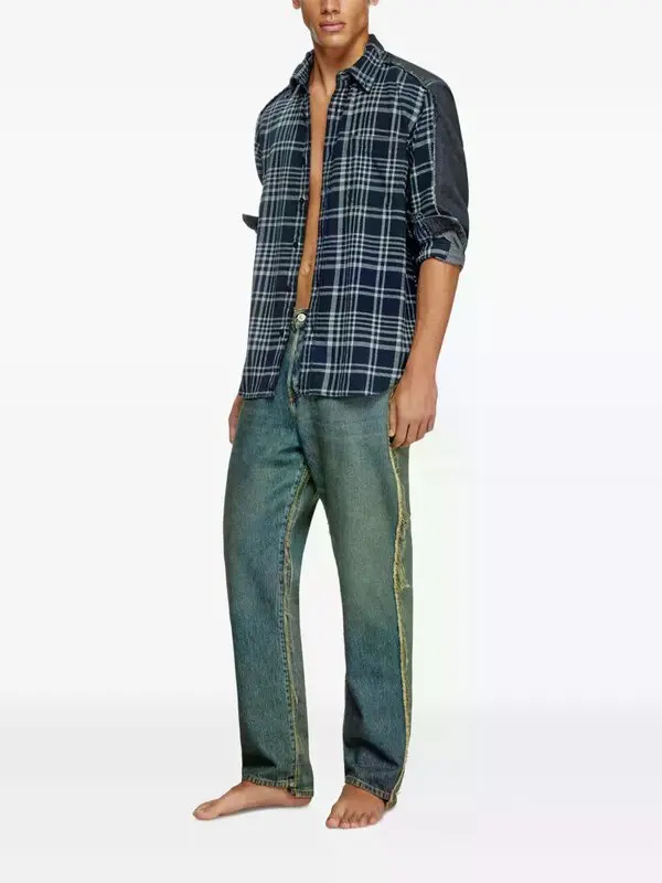 DIESEL® X Timberland Checked Shirt - Blue