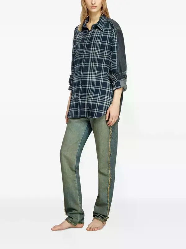 DIESEL® X Timberland Checked Shirt - Blue
