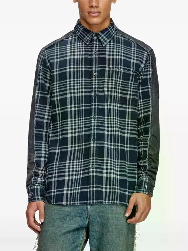 DIESEL® X Timberland Checked Shirt - Blue