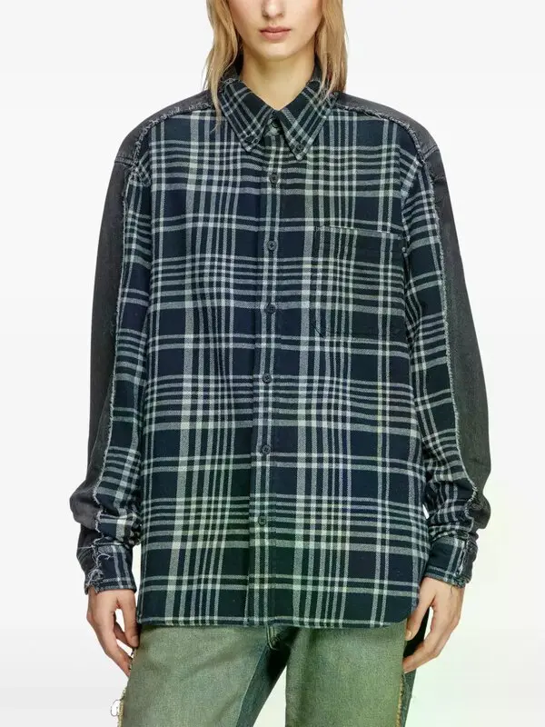 DIESEL® X Timberland Checked Shirt - Blue