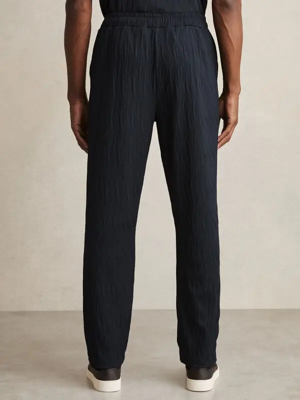 REISS Marr Wave-jacquard Trousers