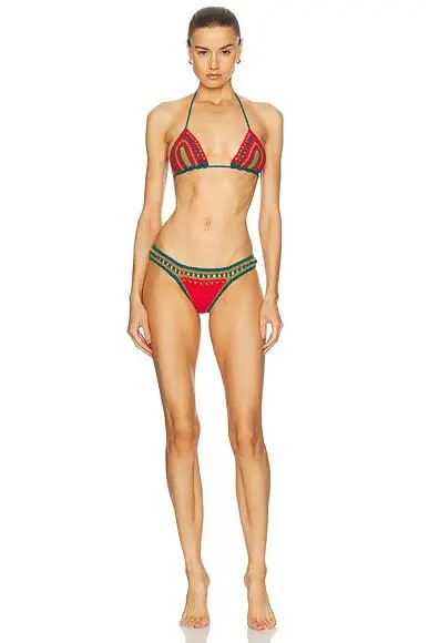 Akoia Swim Gibara Bikini Set - Red & Blue
