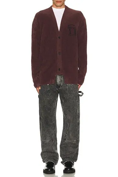 Aries Oversized Chenille Knit Cardigan