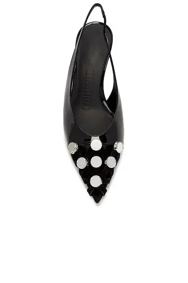 Attico Fiona 50mm Slingback - Black