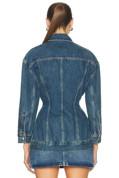 Wardrobe.NYC Denim Contour Jacket - Indigo