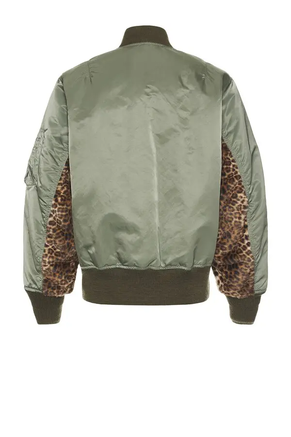 Buy WACKO MARIA Ma-1 Flight Jacket - Khaki At 50% Off | Editorialist