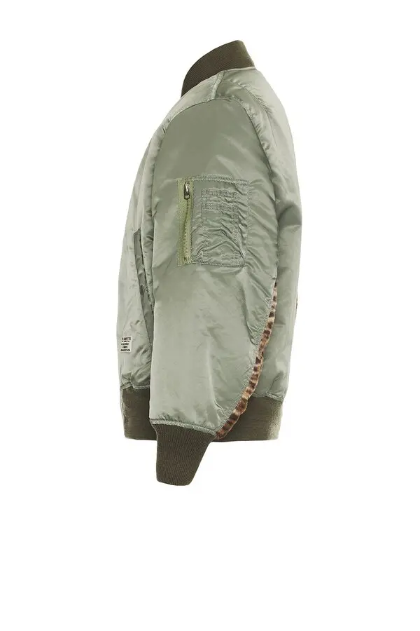 Buy WACKO MARIA Ma-1 Flight Jacket - Khaki At 50% Off | Editorialist