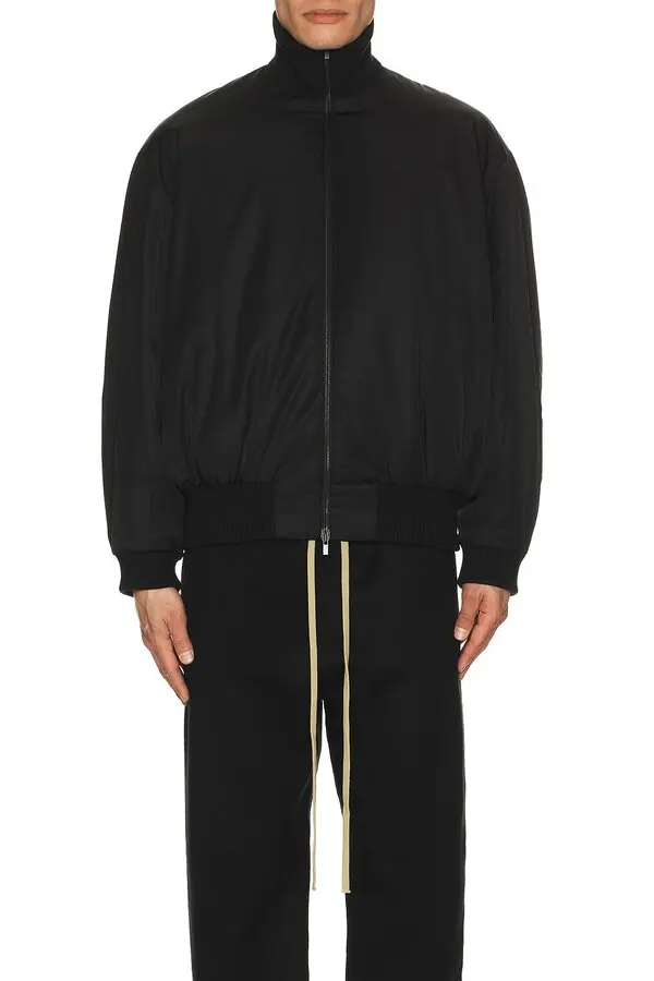 Fear Of God High Neck Bomber Jacket - Black