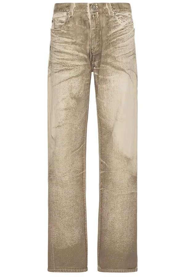 Giglio Balmain Jeans Mens Balmain Regular Denim Jeans In Beige 40