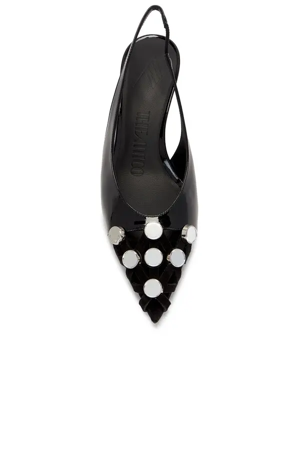 Attico Fiona 50mm Slingback - Black