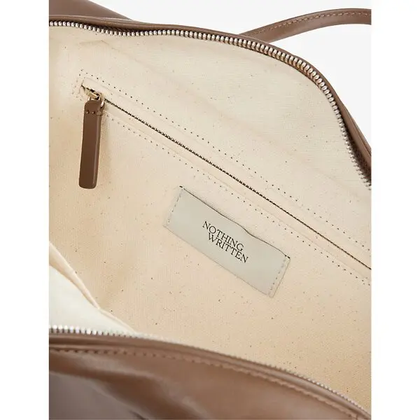 Nothing Written Pocket Leather Tote Bag - Mohogany | Editorialist