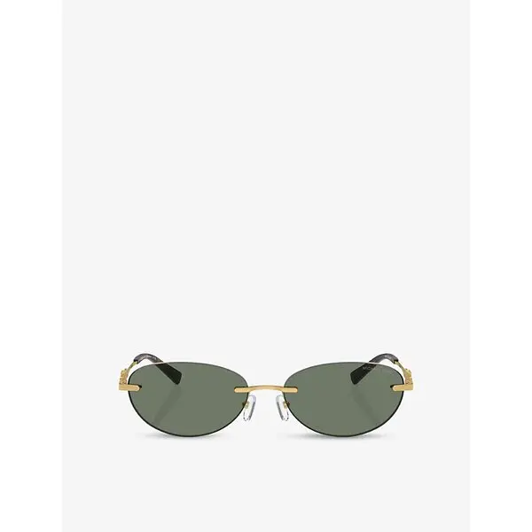 Michael Kors Mk1151 Manchester Rimless Sunglasses - Green
