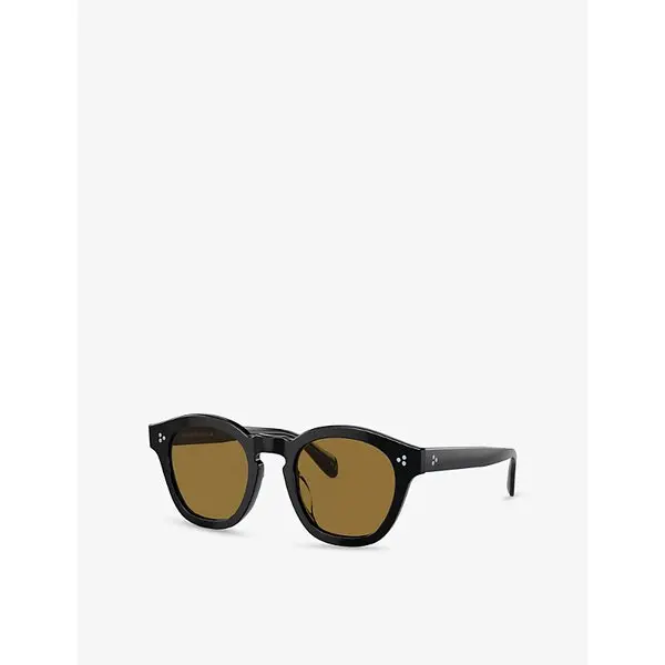 Oliver Spencer Square-frame Sunglasses - Black