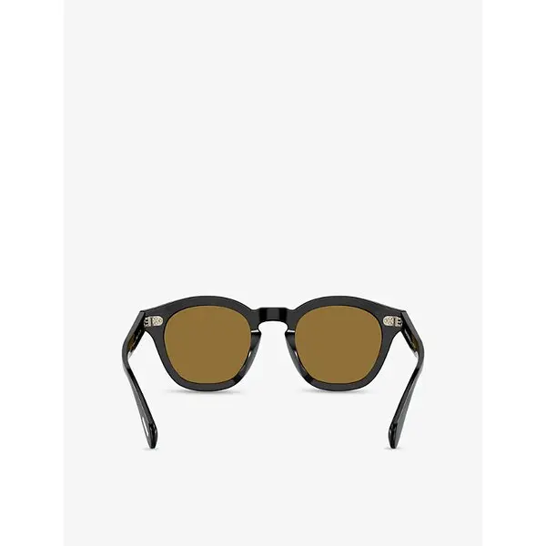 Oliver Spencer Square-frame Sunglasses - Black