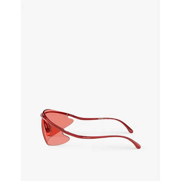 FERRARI Fh1015 Irregular Sunglasses - Red