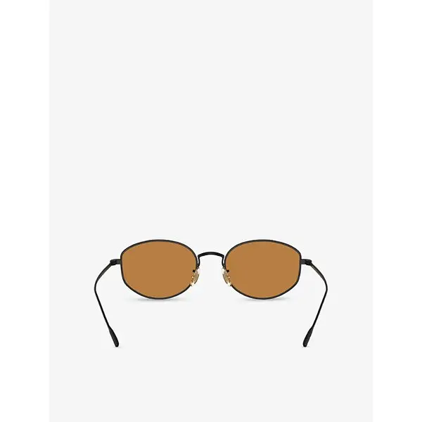 Oliver Spencer Sirry Oval-frame Sunglasses - Black