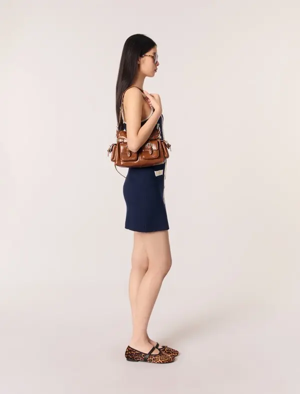 Maje Rib Knit Mini Dress