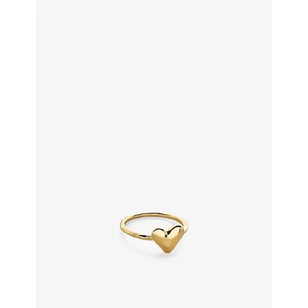 Monica Vinader Heart Stacking Ring - Gold