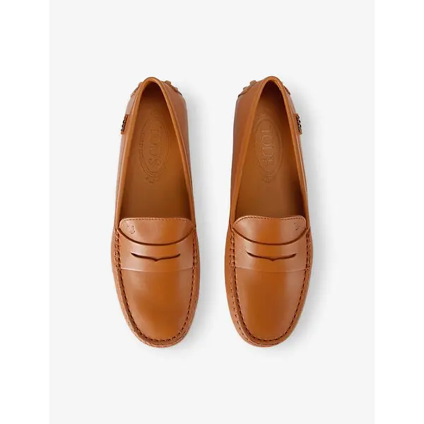 TOD'S Gommino Leather Driving Shoes - Tan