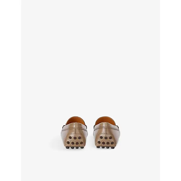 TOD'S Gommino Leather Driving Shoes - Beige