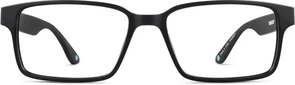 Zenni Rectangle Eyeglasses With Snap-on Sunlens - Black