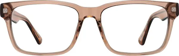 Zenni Rectangle Frame With Snap-on Sunlens - Brown