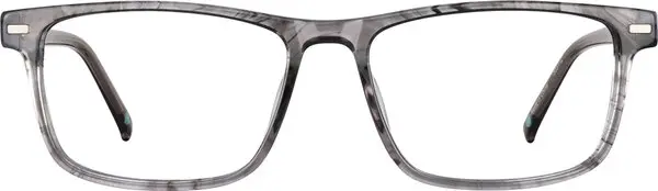 Zenni Rectangle Frame With Snap-on Sunlens - Gray