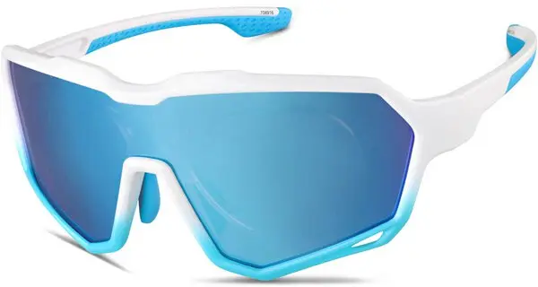 Zenni Aviator Full Rim Sports Glasses - White/blue