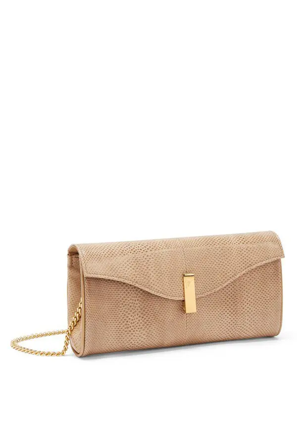 GIUSEPPE ZANOTTI Flutie Clutch - Beige